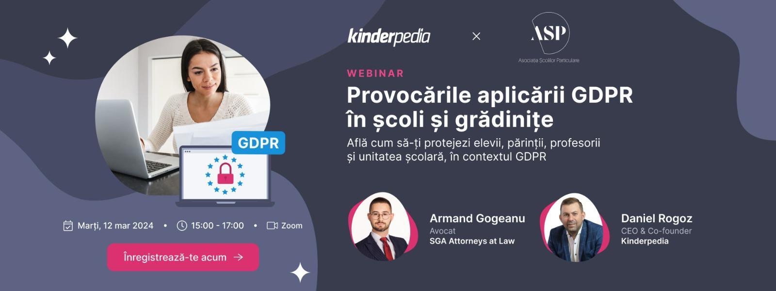 Provocările aplicării GDPR în școli și grădinițe